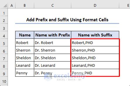 Suffix And Prefix In Excel A Complete Guide Methods ExcelDemy