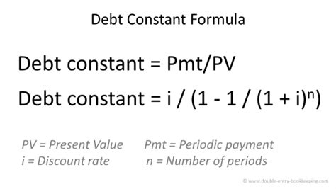 How To Calculate A Debt Constant Double Entry Bookkeeping