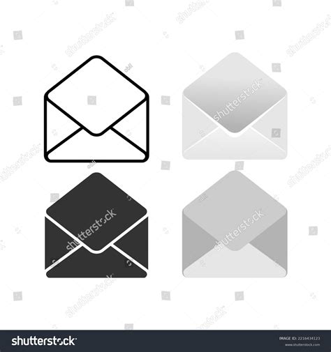 Empty Envelope Variant Vector Set Design Stock Vector Royalty Free 2216434123 Shutterstock