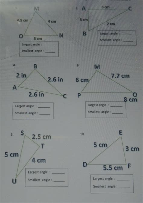 smallest angle largest angle smallest angle 8 gauthmath