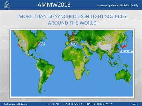 Ppt More Than 50 Synchrotron Light Sources Around The World Powerpoint Presentation Id 2529972