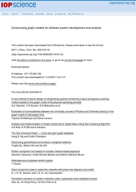 Pdf Constructing Graph Models For Software System Development And