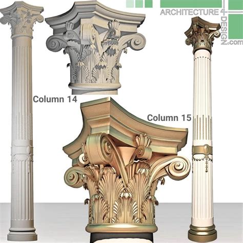 3d Models Of Classical Columns For 3ds Max Architecture For Design