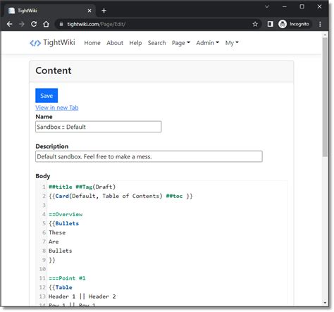 Github Ntdls Tightwiki The Flexible And Customizable Wiki Platform Written In C Using Aspnet