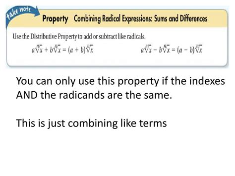 Ppt 62 Binomial Radical Expressions Powerpoint Presentation Free