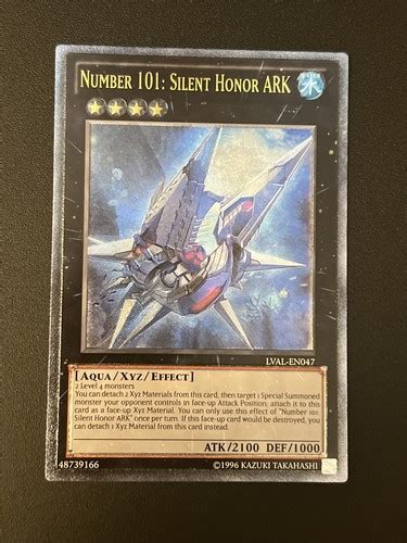 Yu Gi Oh Eng 1st Ed Rara Ultimate Lval En047 Number 101 Silent Honor