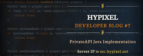 Dev Blog 7 Privateapi Java Implementation Hypixel Forums