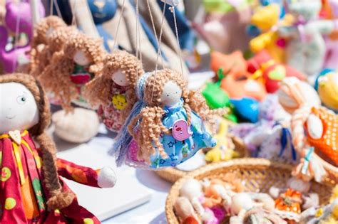 Premium Photo Handmade Dolls