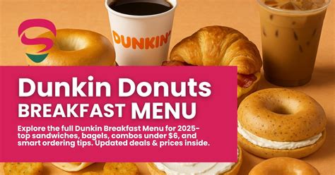 Dunkin Donuts Breakfast Menu