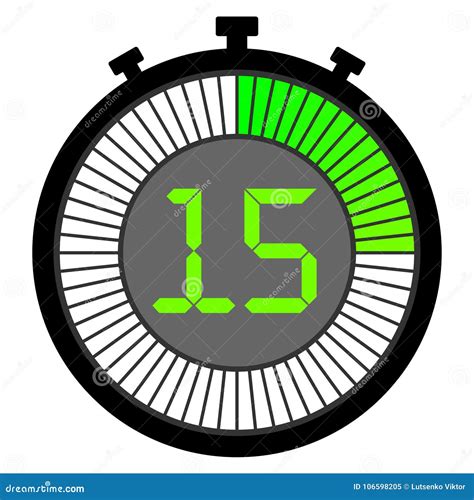 Electronic Stopwatch With A Gradient Dial Starting With Green 15