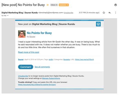 How To Send A Wordpress Post Notification Email Mailpoet