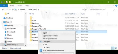 Get Copy Path Always Visible In Context Menu In Windows 10