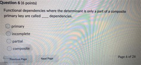 Solved Question Points Functional Dependencies Where Chegg