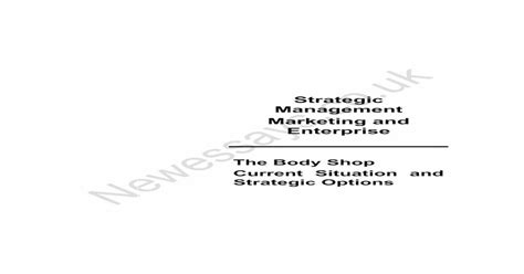 Pdf Strategic Management Marketing And · Pdf Filea Swot Matrix Identifies The Internal