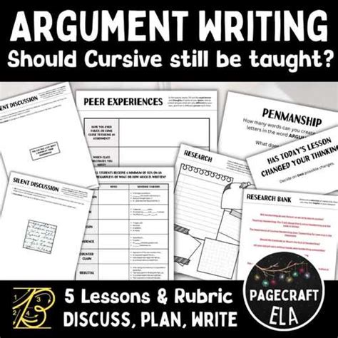 Argument Writing Assignment For Or Against Cursive Writing In Schools