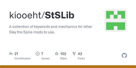 Github Kiooeht Stslib A Collection Of Keywords And Mechanics For Other Slay The Spire Mods To