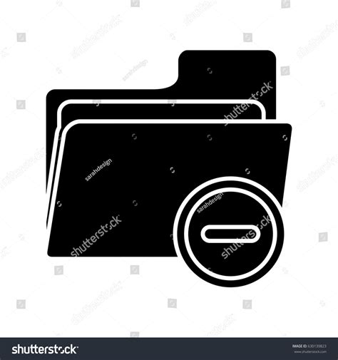 Remove Folder Icon Stock Vector Royalty Free Shutterstock