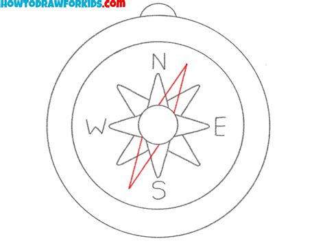 How To Draw A Rose Compass
