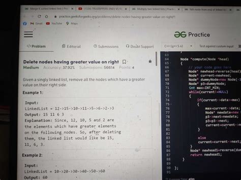 Day 3 Of Dsa Challenge By Mohammad F 1delete Node Which Have Greater
