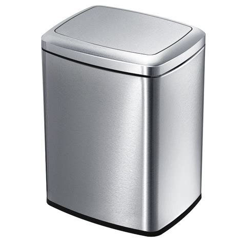 Кошче за боклук с капак Матово сребрист Prh Sf12sm F03 2023 12л