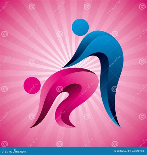 Kama Sutra On Abstract Pink Sunlight Background Doggy Sex Pose Vector