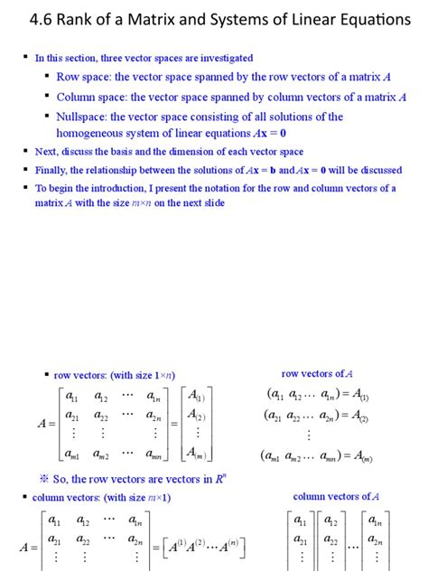 l10 linear algebra matrix spaces pdf linear subspace vector space