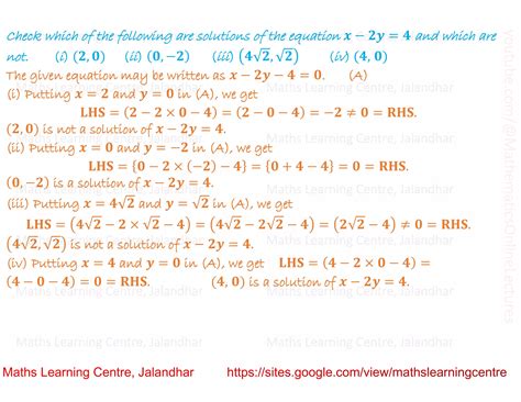 Class 9chapter 4linear Equations In Two Variables Pdf