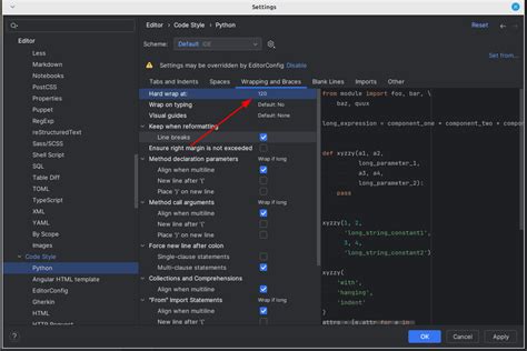 How Can I Remove The Line Wrapping Margin Type Thingy I Dont Want
