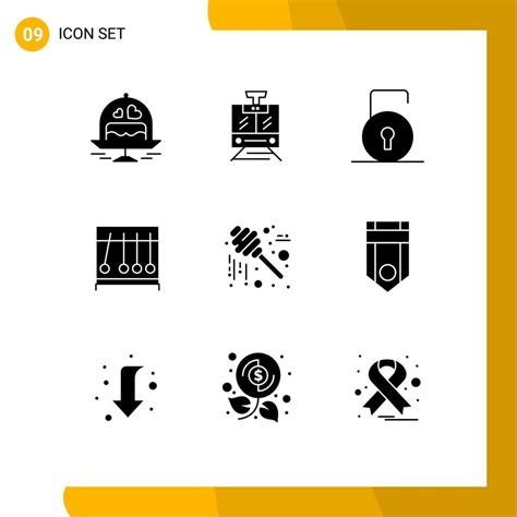 User Interface Pack Of 9 Basic Solid Glyphs Of Jar Medicine Key Medical Perpecul Editable Vector