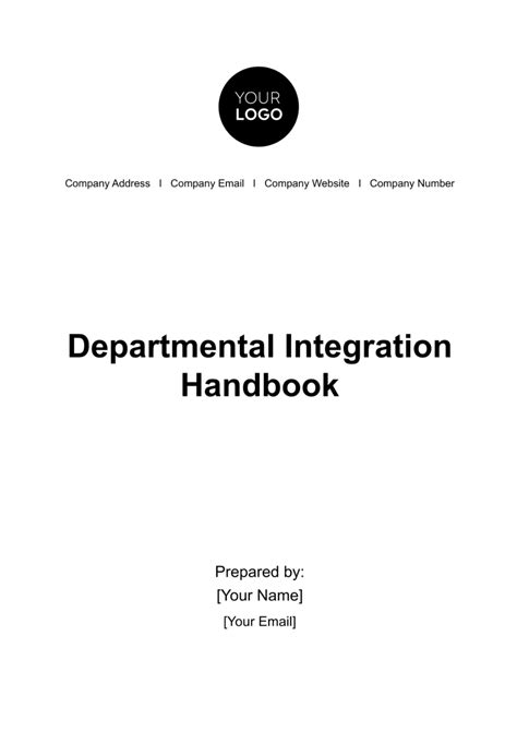 Free Departmental Integration Handbook Hr Template To Edit Online Free Departmental Integration Handbook Hr Template To Edit Online