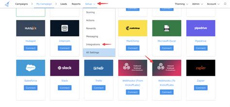 receiving lead data from 3rd parties via inbound webhooks kickofflabs