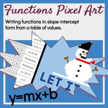 Linear Nonlinear Functions Winter Pixel Art By Rochelle Nicole Designs