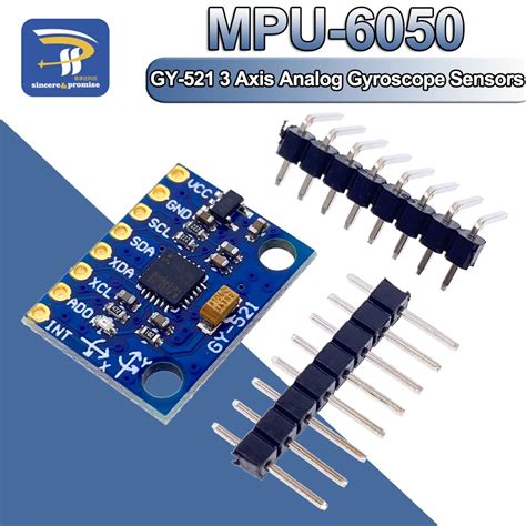 1set iic i2c gy 521 mpu 6050 mpu6050 3 axis analog gyroscope sensors
