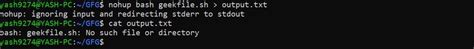nohup command in linux with examples geeksforgeeks