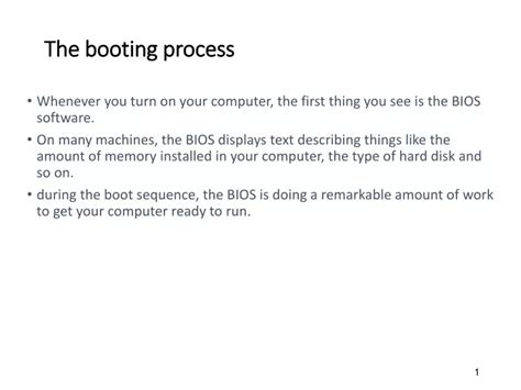 PPT The Booting Process PowerPoint Presentation Free Download ID