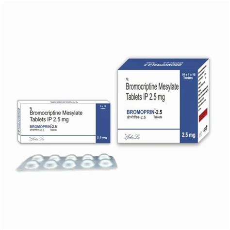 2 5mg Bromocriptine Tablet Packaging Type Box Dose Twice In A Day At Rs 280 Box In Nagpur