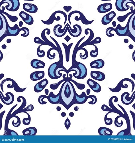 Abstract Seamless Ornamental Pattern For Fabric Stock Vector Illustration Of Geometric