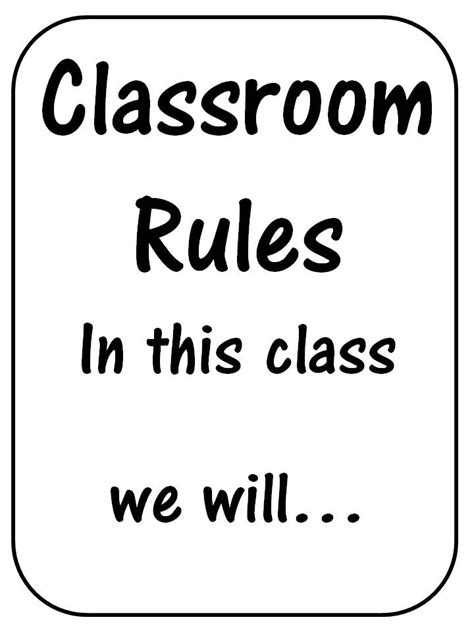 Classroom Rules Posters Fancy Font • Teacha