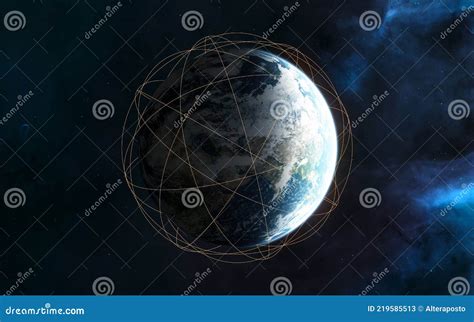 Orbits Of Solar System Planets Pathways Of Moving Around Sun Small And