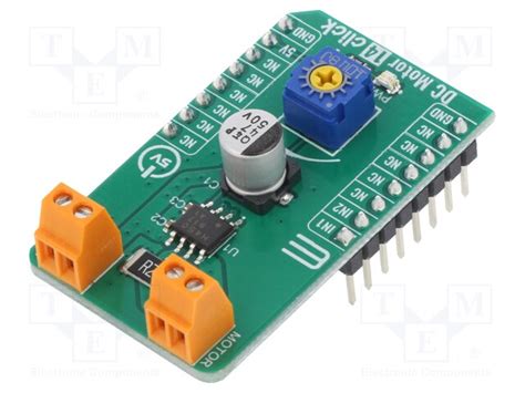 Dc Motor 14 Click Mikroe Click Board Prototype Board Comp