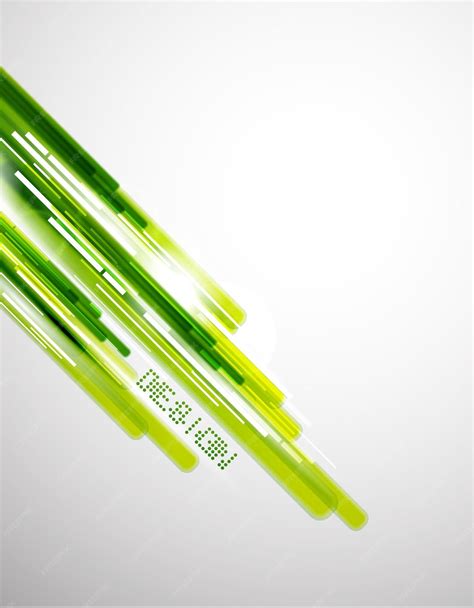 Fondo De Líneas Rectas Verdes Vector Premium