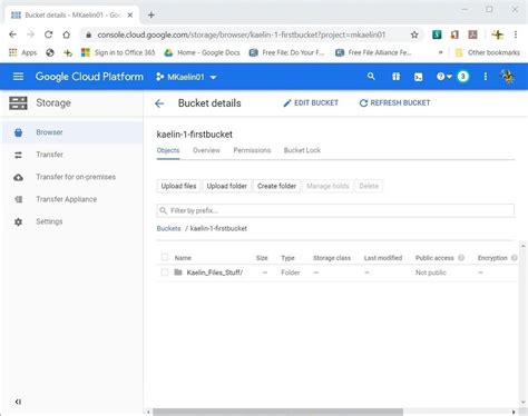 How To Create A File Storage Bucket In Google Cloud Platform