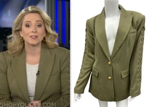 Cbs Mornings November 2023 Christina Ruffinis Olive Green Lace Up
