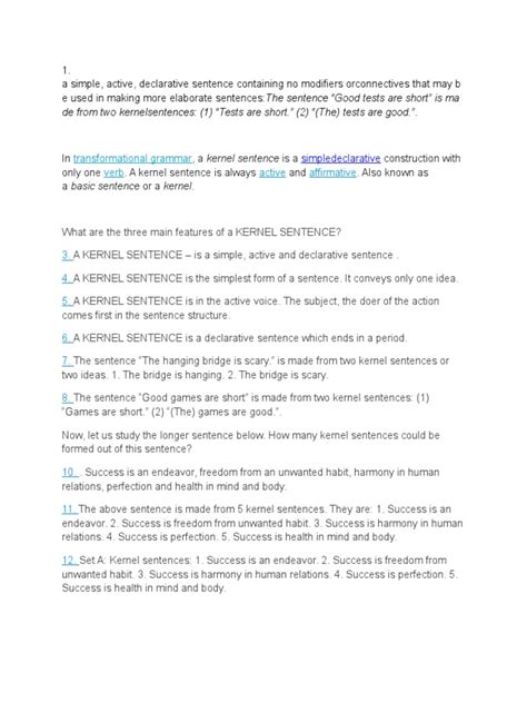 Kernel Sentences Pdf Communication Semiotics