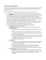 Lab Formal Report Guidelines Pdf Lab Formal Report Guidelines This Formal Lab Report