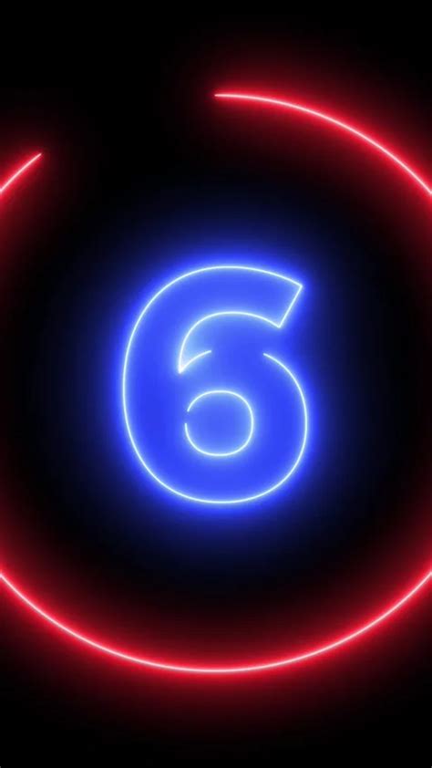 Neon Light 10 Seconds Countdown On Black Stock Video Pond5