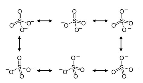 Draw The Resonating Structures Of Text S Text O 4 Text