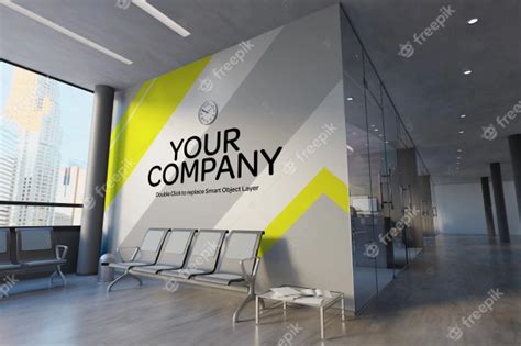 Premium Psd Office Glass Mock Up