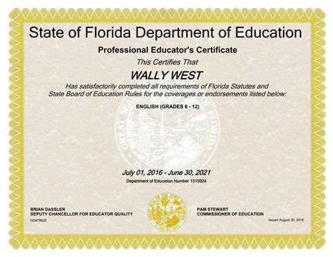 Professional Educators Certificate Pdf Professional School