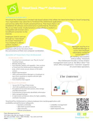 Fillable Online TimeClock Plus OnDemand Fax Email Print PdfFiller